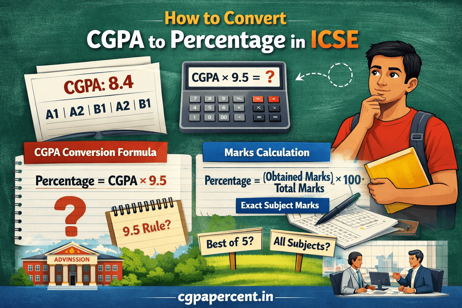 CGPA to Percentage Calculator | Best CGPA Converter